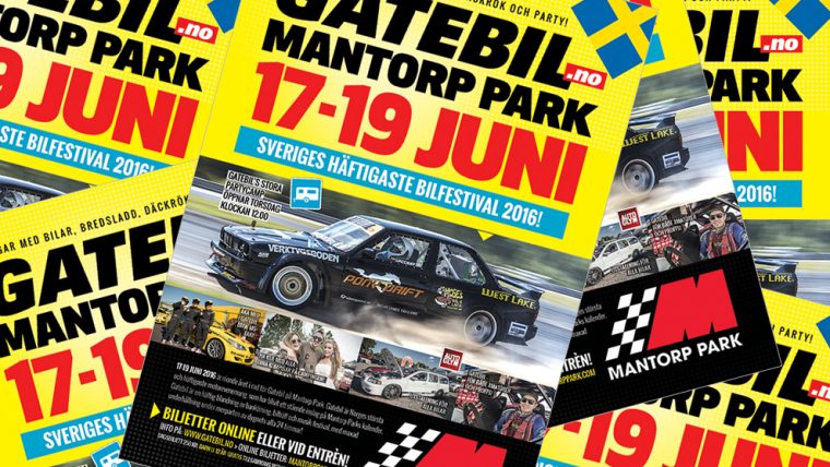 Info: Gatebil Mantorp Park 17-19 juni 2016. | Gatebil